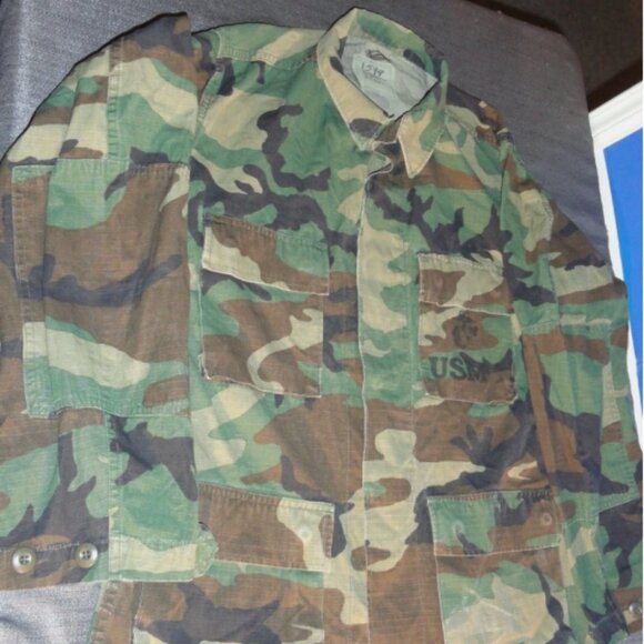 Shirts | Small Usmc Marine Corps Hot Weather Bdu Woodland Military ...